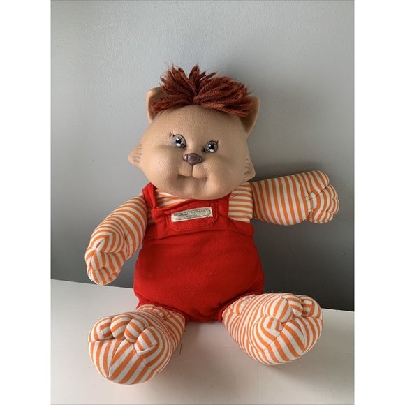 Toys | Vintage Coleco Cabbage Patch Kids Koosas Cat Doll Brown Hair ...